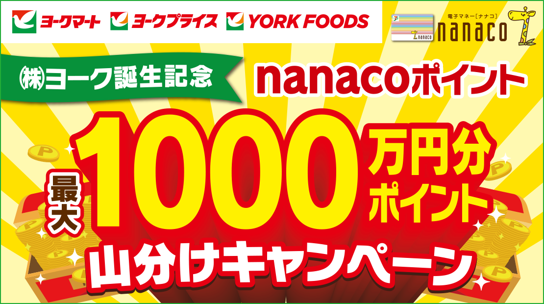キャンペーン・メルマガ・SNS情報｜電子マネー nanaco 【公式サイト】